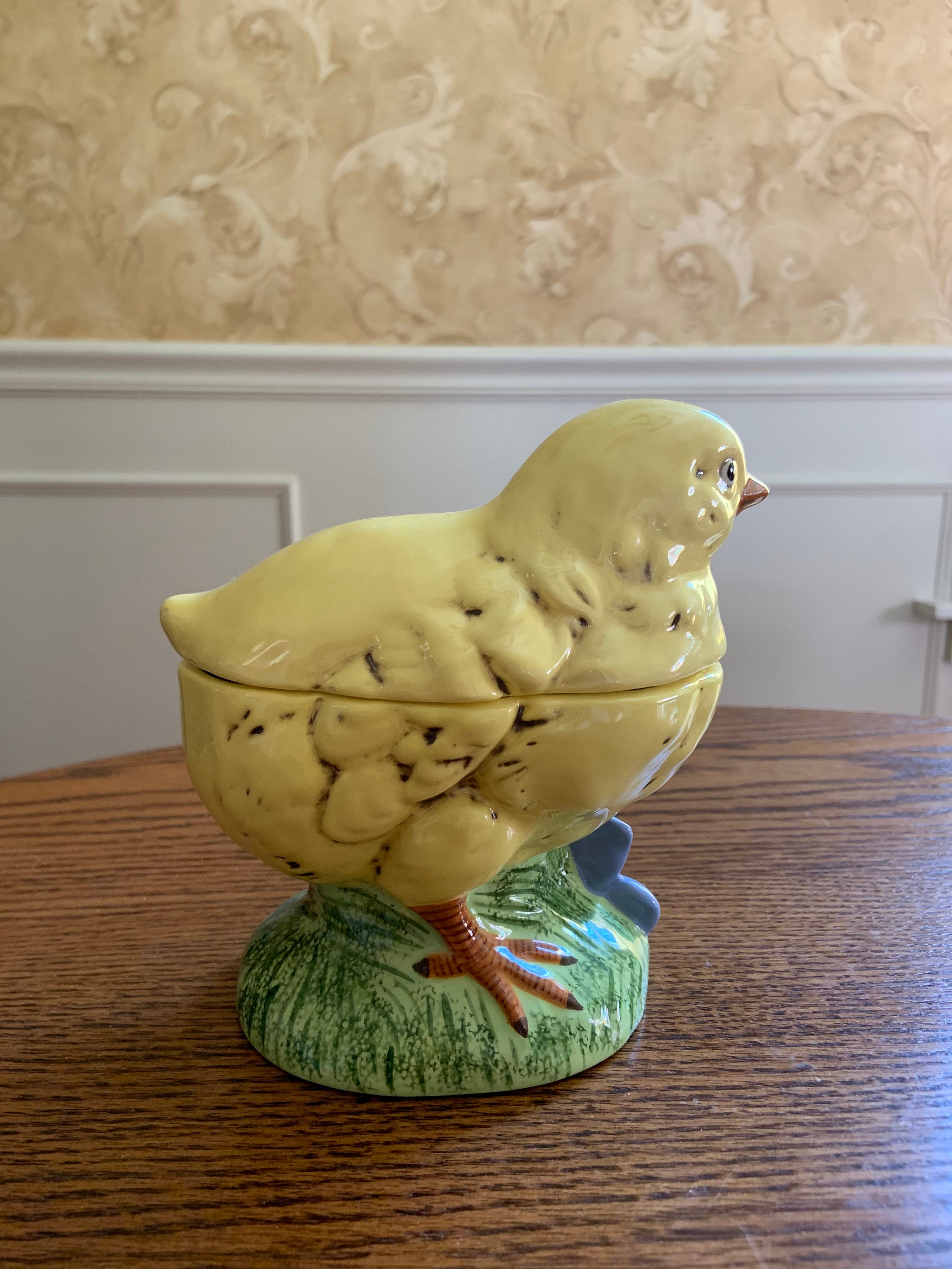 Vintage Chicken Box Homemade Ceramic Chicken Candy Dish - Etsy