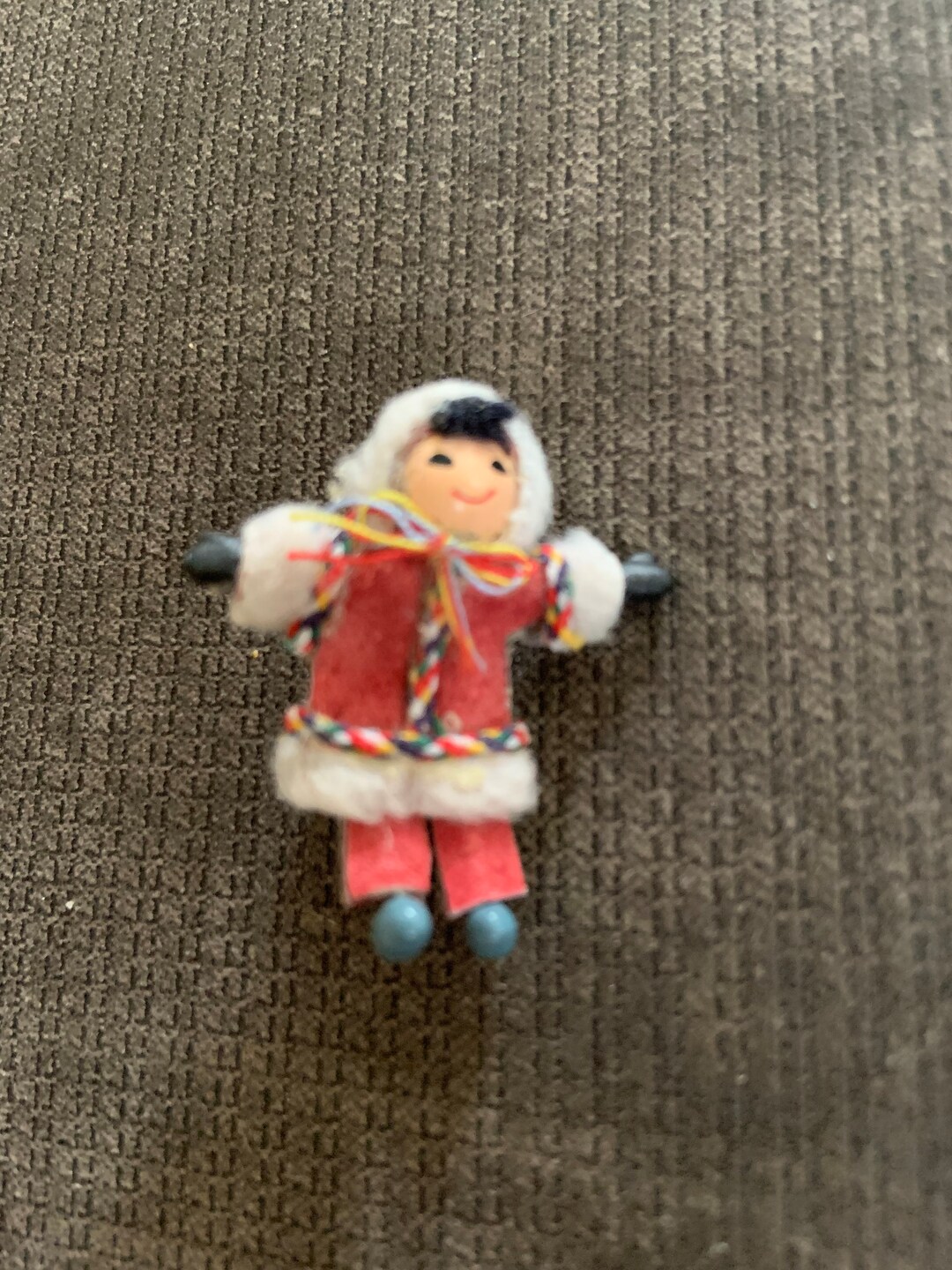 Native American Lapel Pin - 1990s Inuit Handcrafted Souvenir With ...