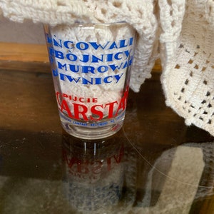 Vintage Carstairs Whiskey Shot Glass 3 Ounce, Polish Dancer Ad Art ...