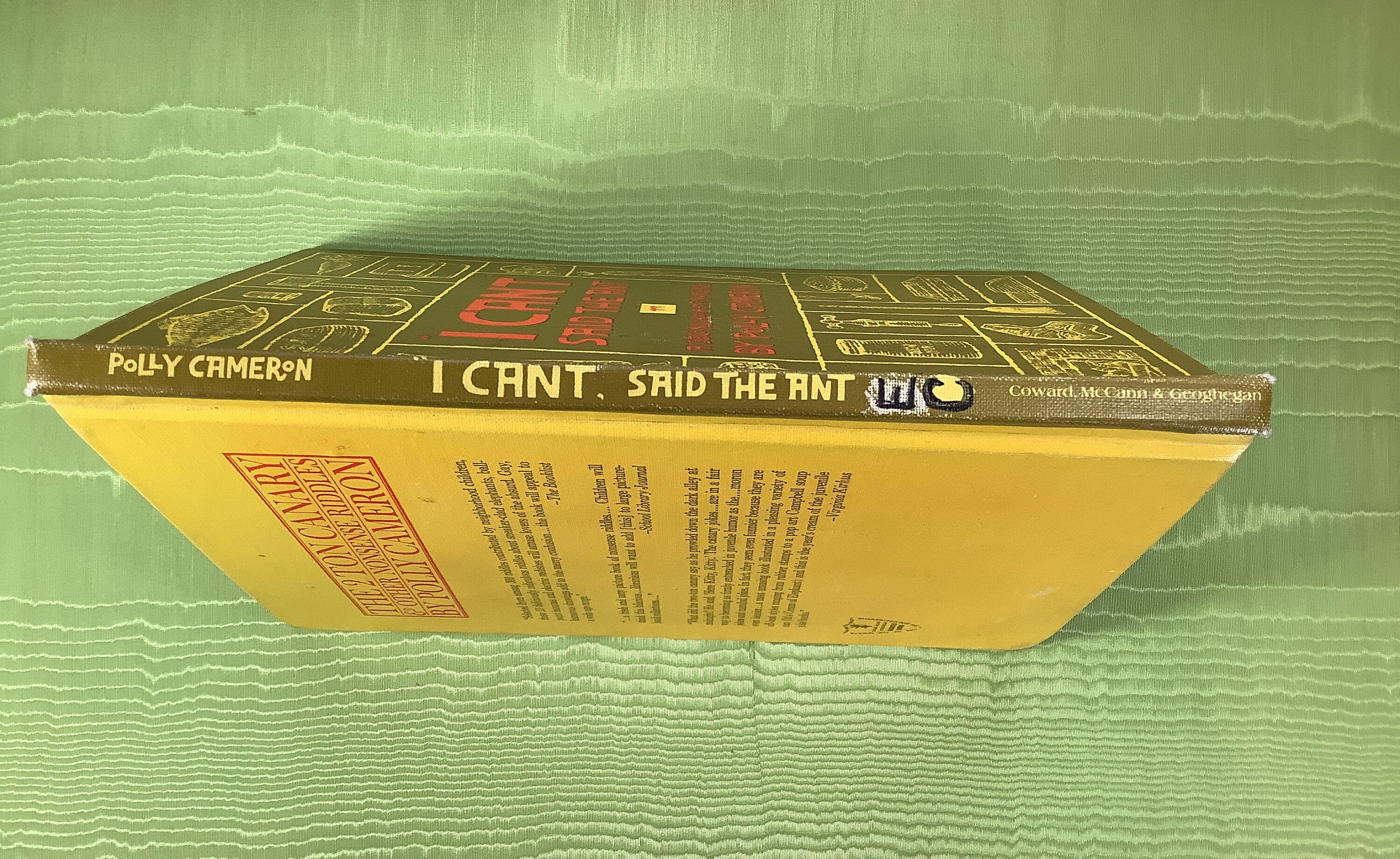 Vintage Children's Book 'I Cant Said the Ant' 1961 Polly Cameron ...