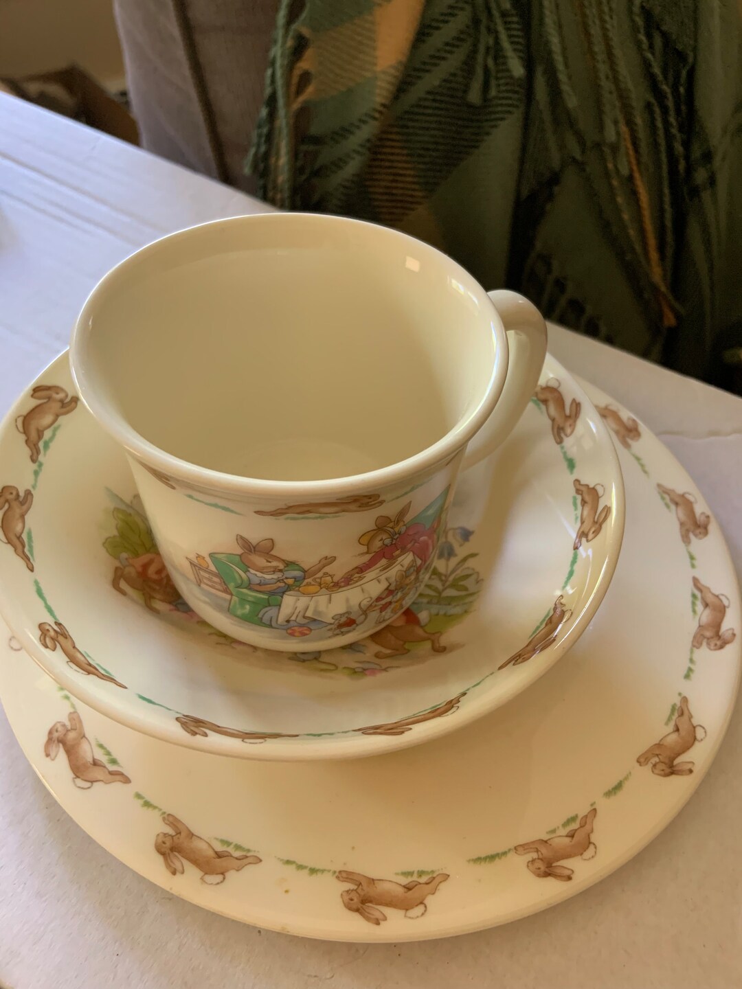 Vintage Bunnykins Royal Doulton Children's Tableware Set, 1980s Fine ...