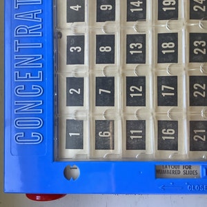 Vintage Concentration Board Game, Includes Instructions & Cards ...