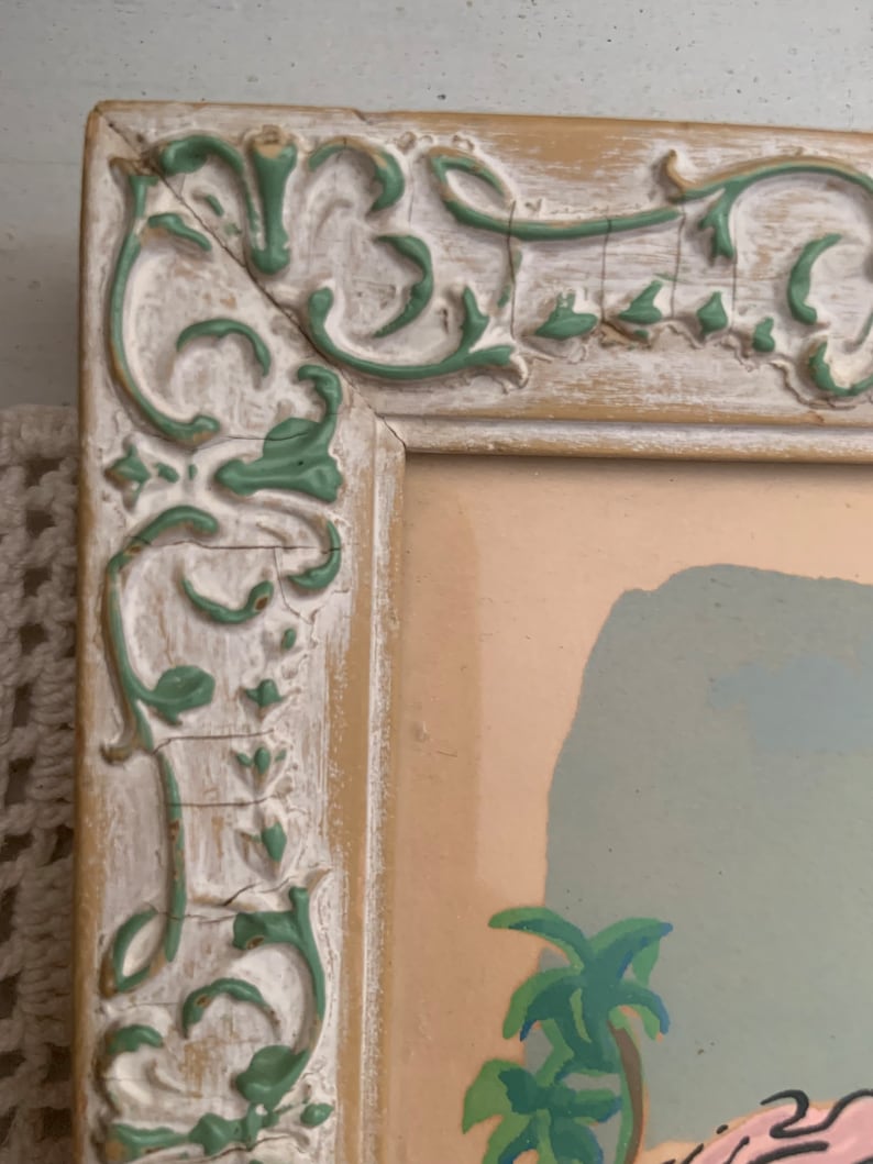 Vintage Robert Meredith Victorian Lady Art Mid Century Framed Wall ...