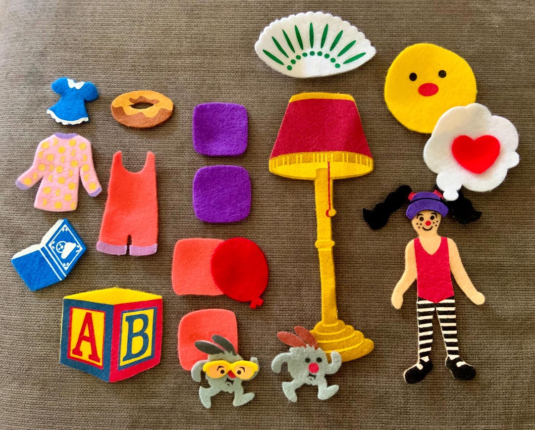 Vintage 1997 Big Comfy Couch Felt Board Playset | Learning Curve ...
