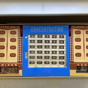 Vintage Concentration Board Game, Includes Instructions & Cards ...