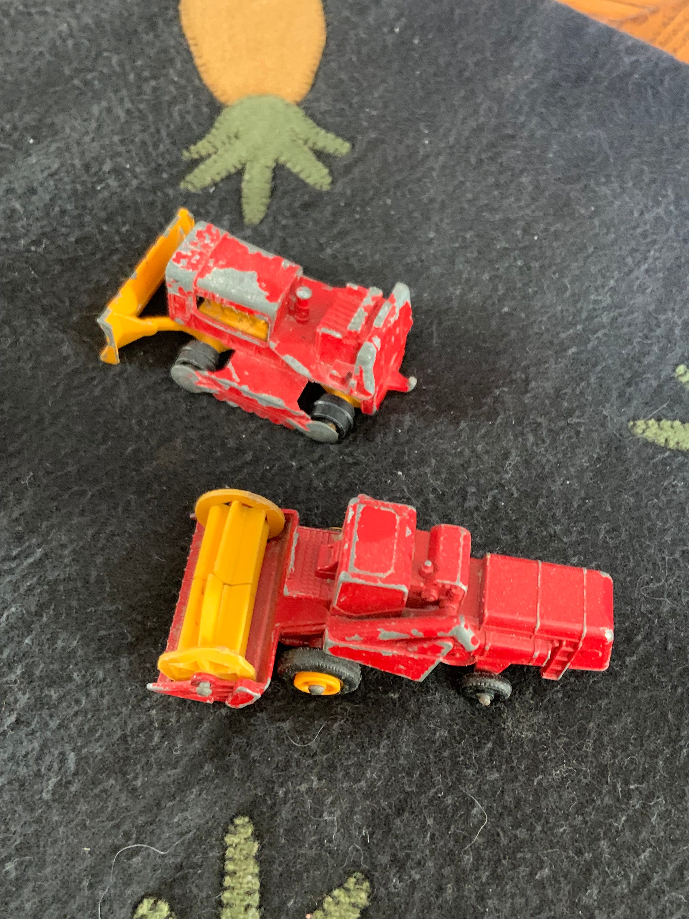Vintage Matchbox Tractor & Combine Harvester, Metal, Legney England ...