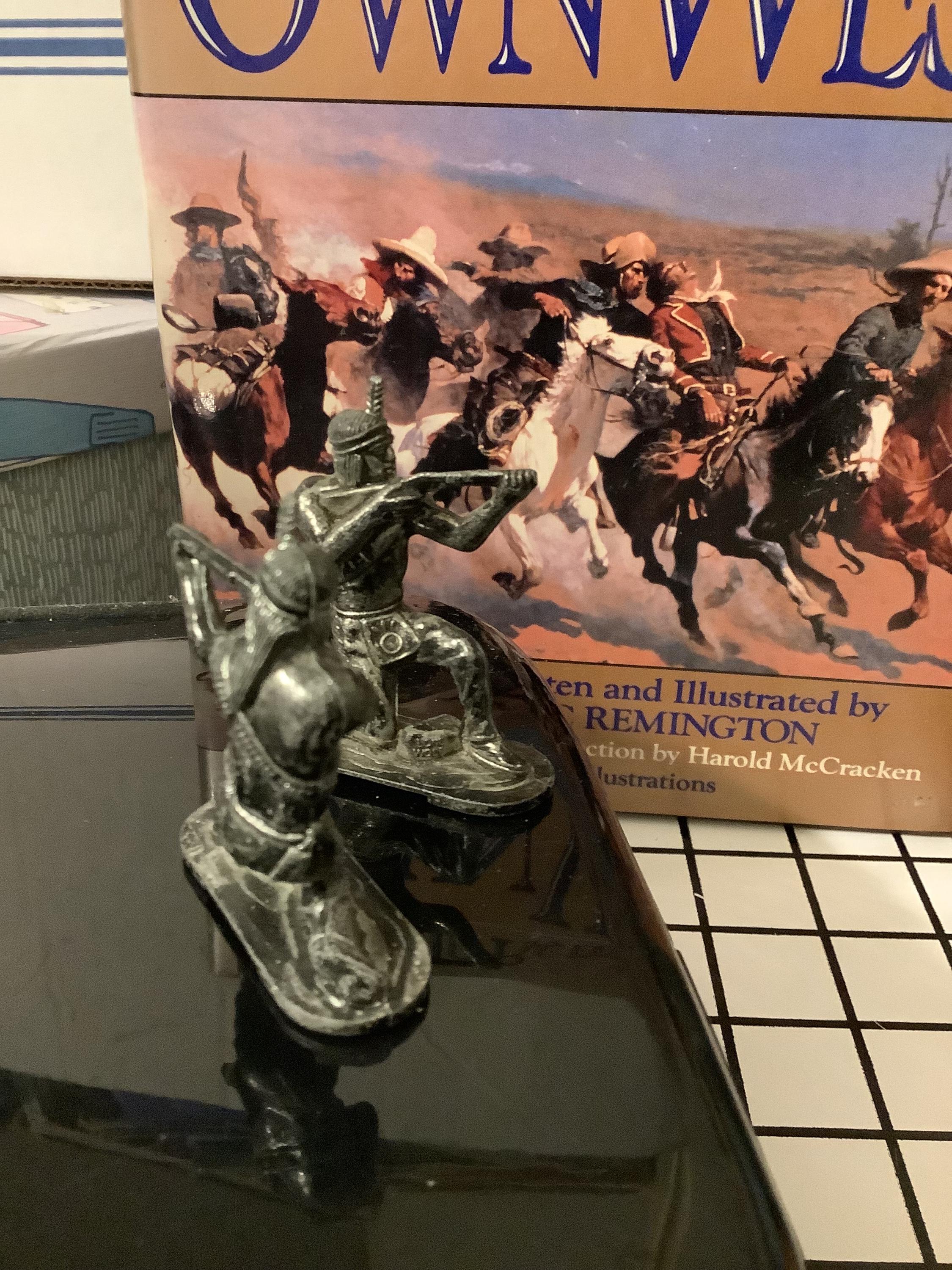 Vintage Toys, Lone Wolf Miniature Cast Metal Native American Indian ...