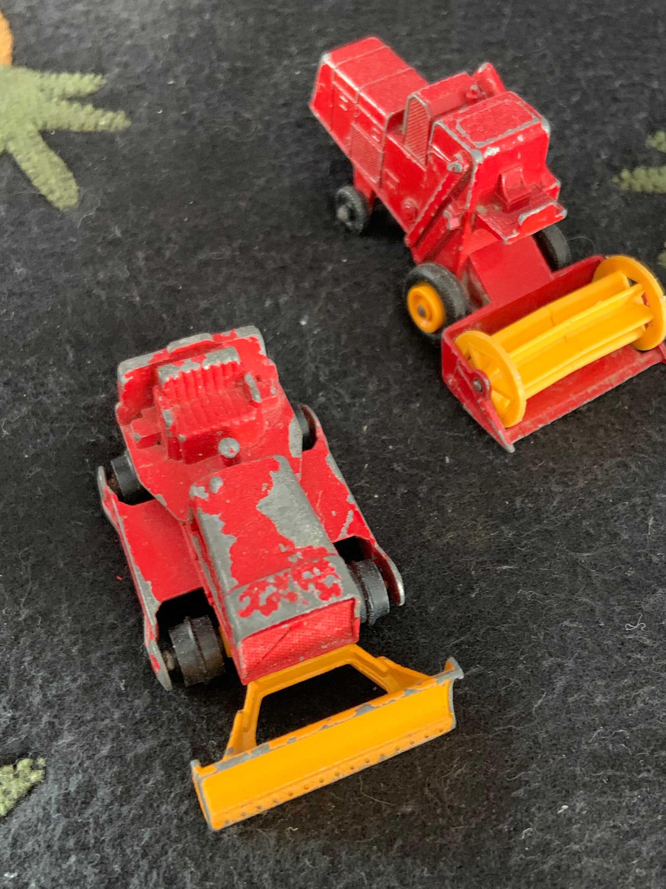 Vintage Matchbox Tractor & Combine Harvester, Metal, Legney England ...