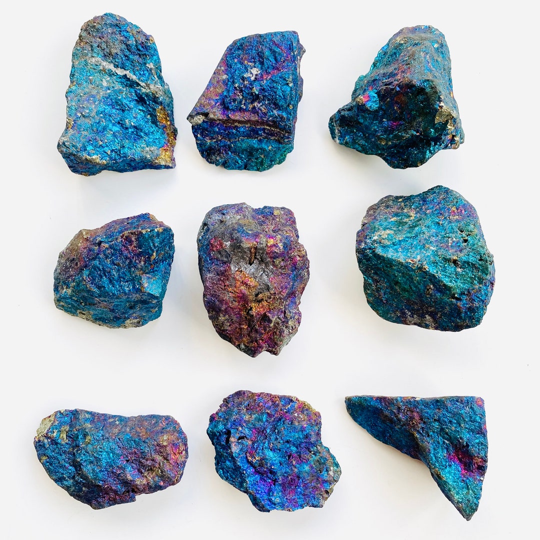 Chalcopyrite peacock Ore Green Blue Pink Purple Gold - Etsy