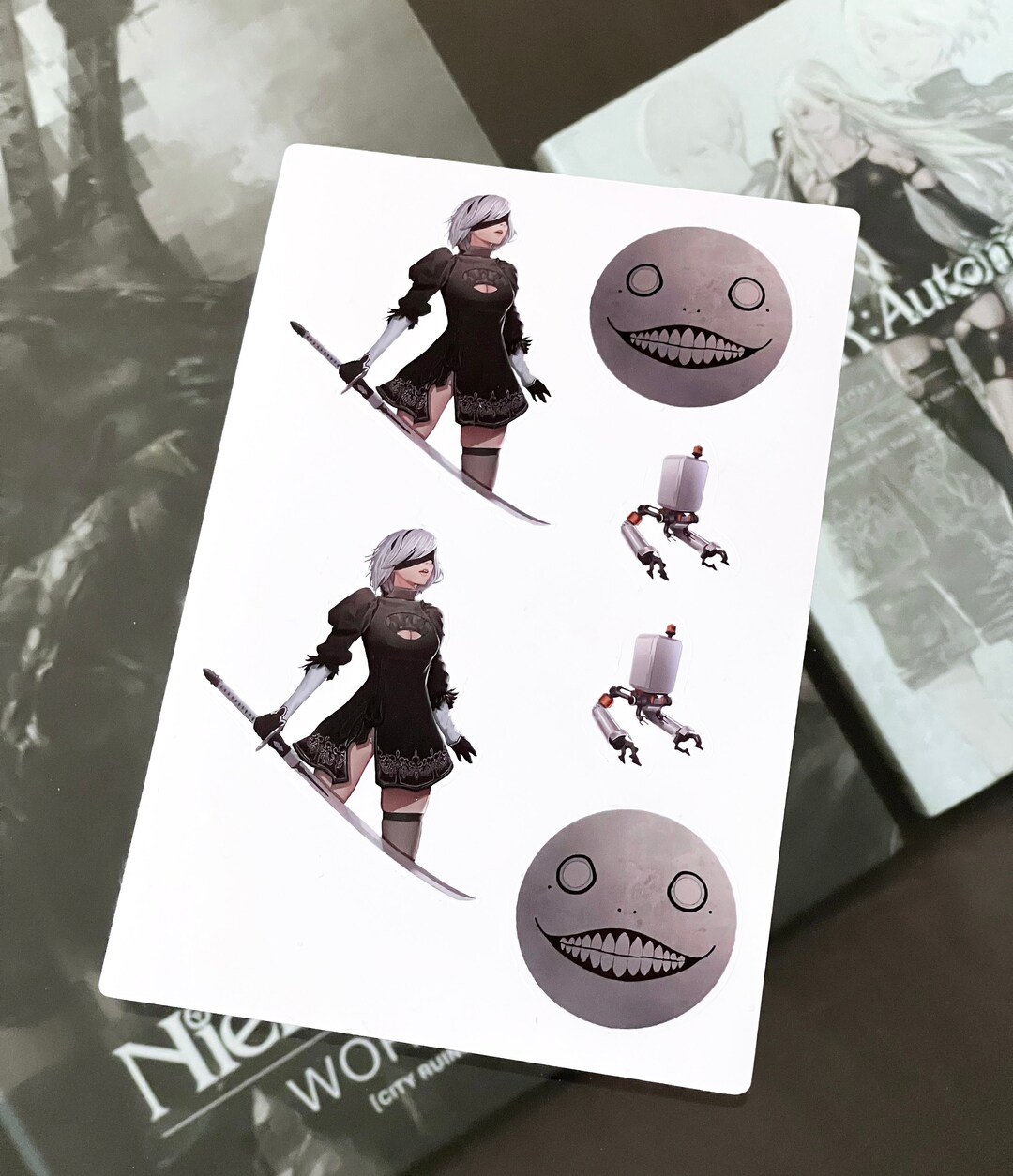 Nier Automata 2B or Not 2B Emil Sticker Sheet - Etsy