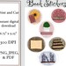 Book Sticker Sheet, Book Stickers, Cricut PNG Files, Book and Plant ...