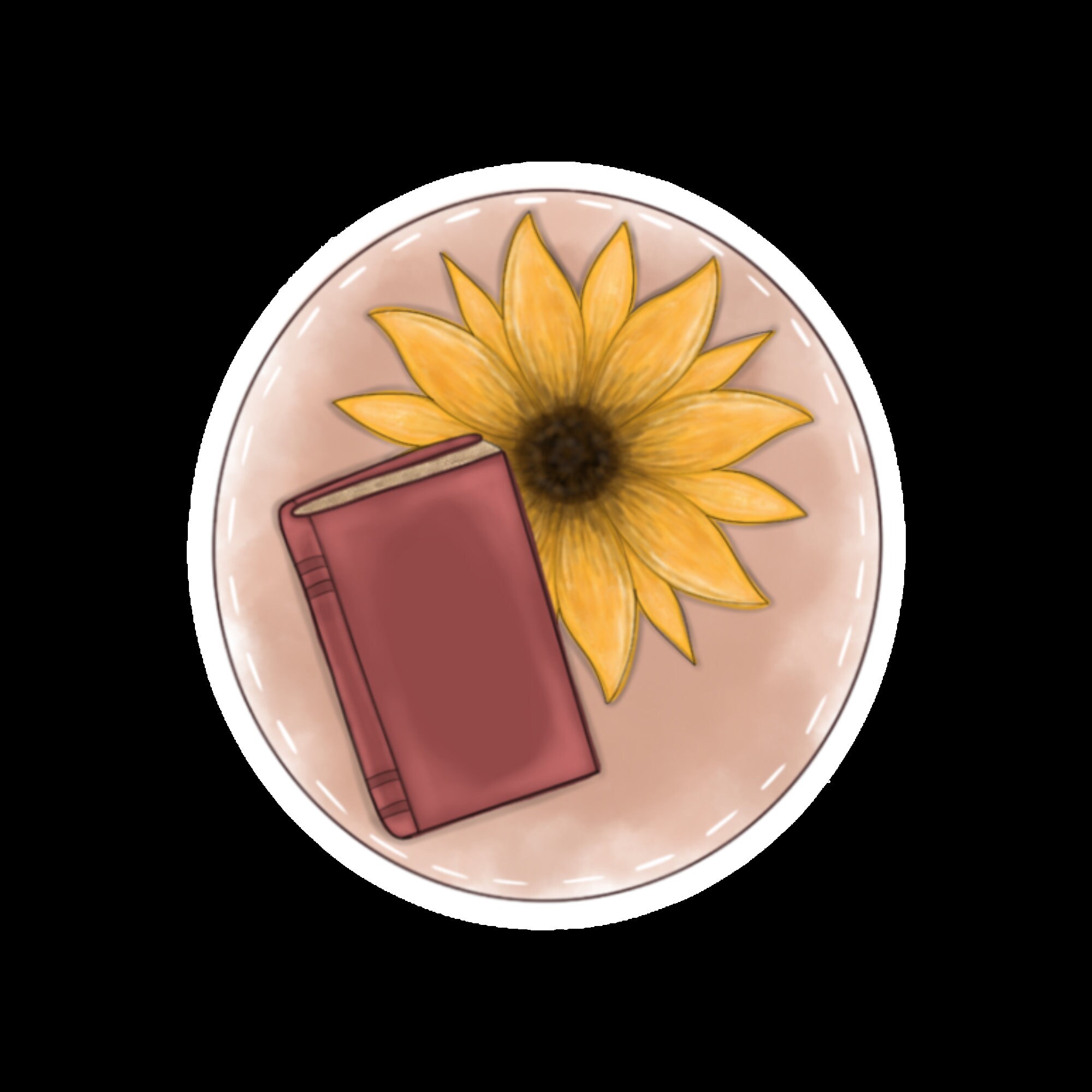 Book Sticker Sheet, Book Stickers, Cricut PNG Files, Book and Plant ...