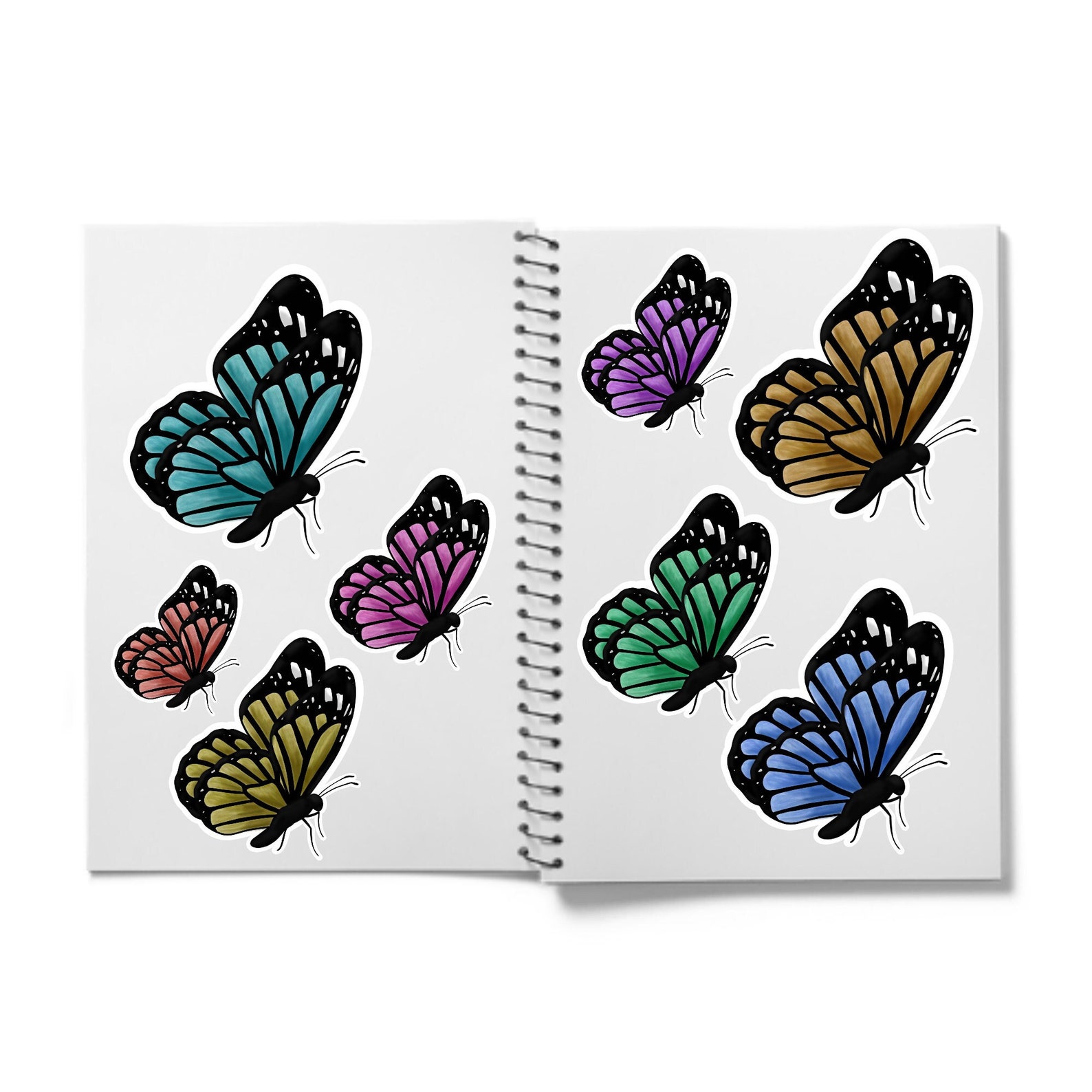 Butterfly Stickers, Print and Cut, Cricut Sticker Files, Cricut PNG ...