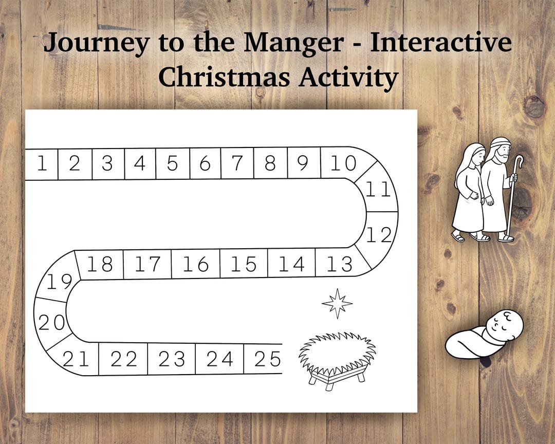 Journey to the Manger: Kids Interactive Christian Christmas Activity ...