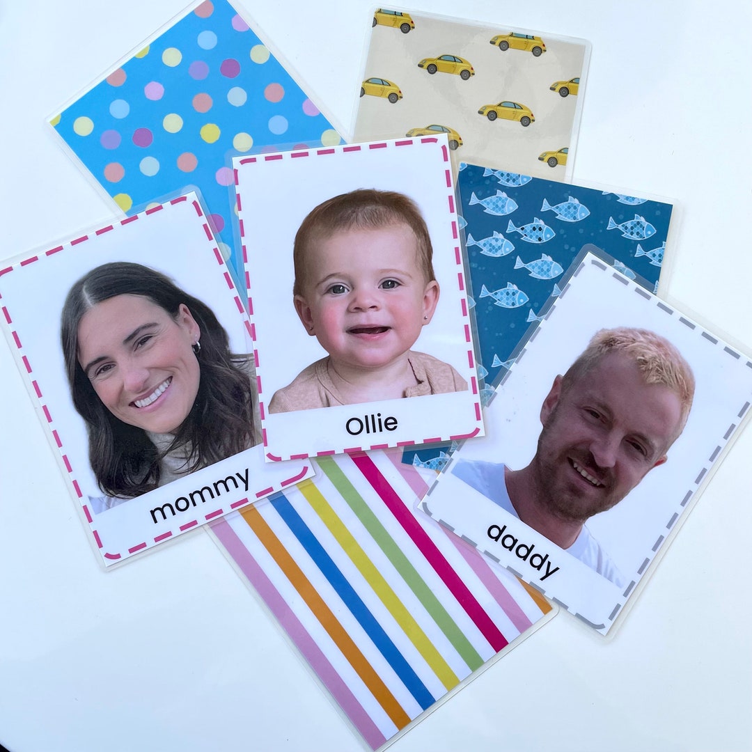 Personalized Family Flashcards - Etsy