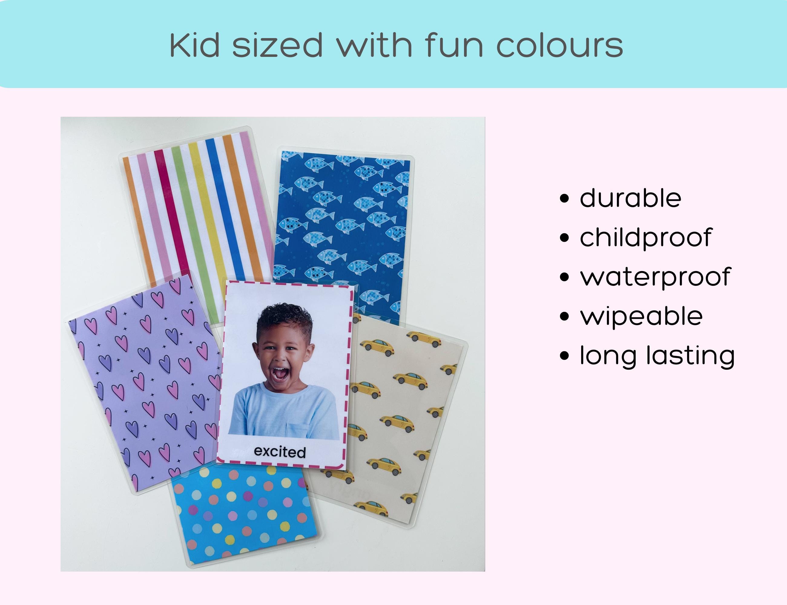 Montessori EMOTIONS Flashcards, Feelings Flashcards for Kids, Laminated ...