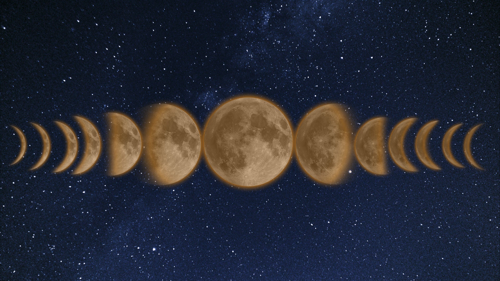 Moon Phases Overlay Orange Moon PNG 13 Files Moons Transparent ...