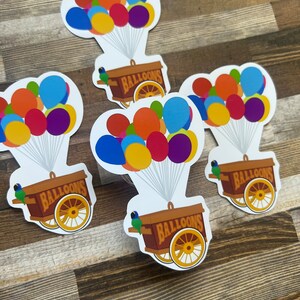 Pixar up Balloon Cart Sticker - Etsy