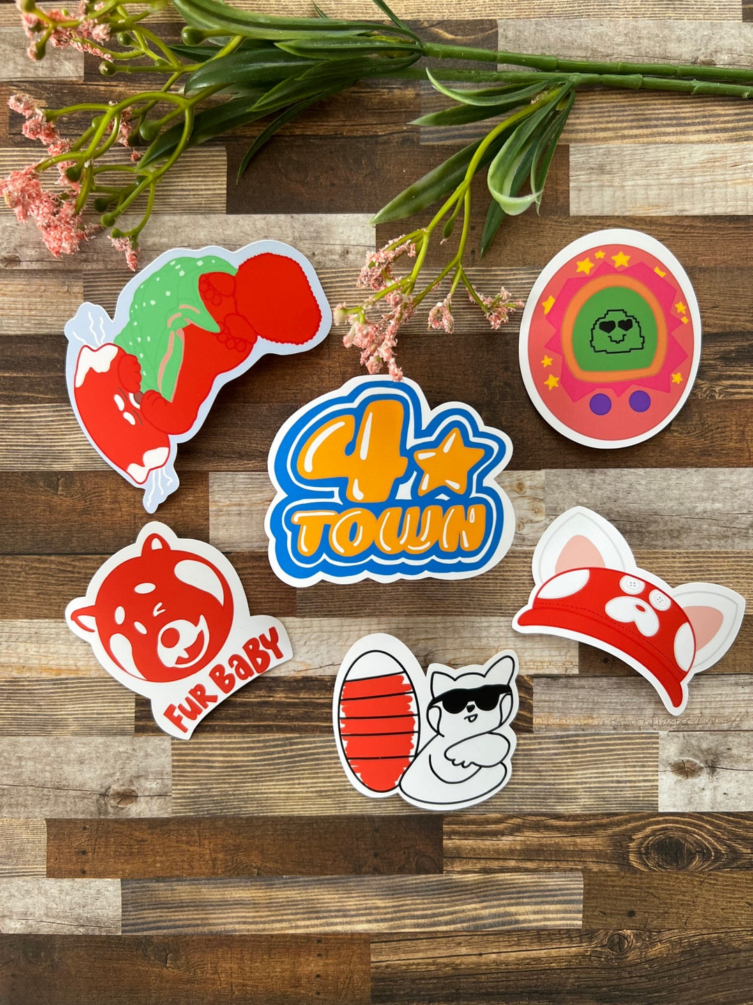 Disney Turning Red Sticker Pack - Etsy