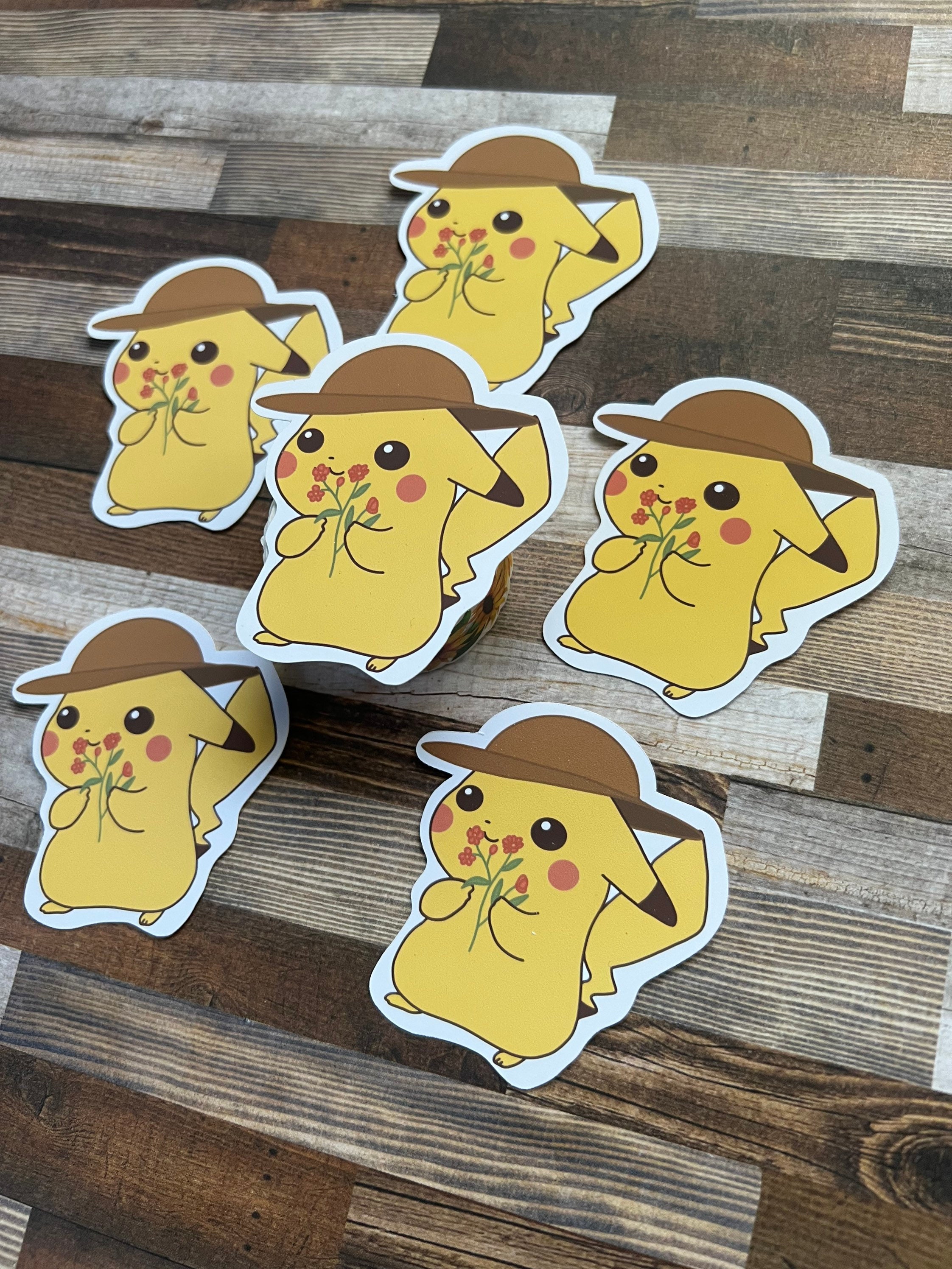 Pokémon Pikachu Flower Sticker - Etsy