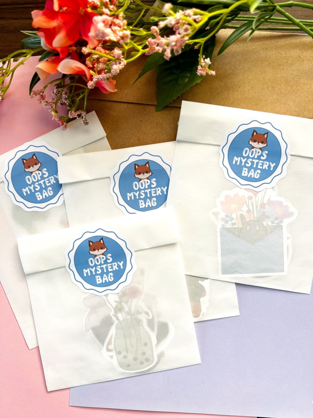 Oops Mystery Sticker Bag - Random Vinyl Stickers, Fun Surprises ...