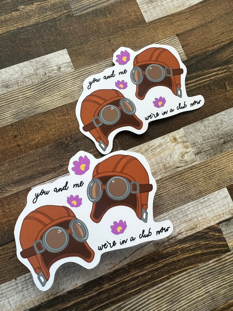 Pixar up Carl and Ellie Goggle Hat Sticker - Etsy