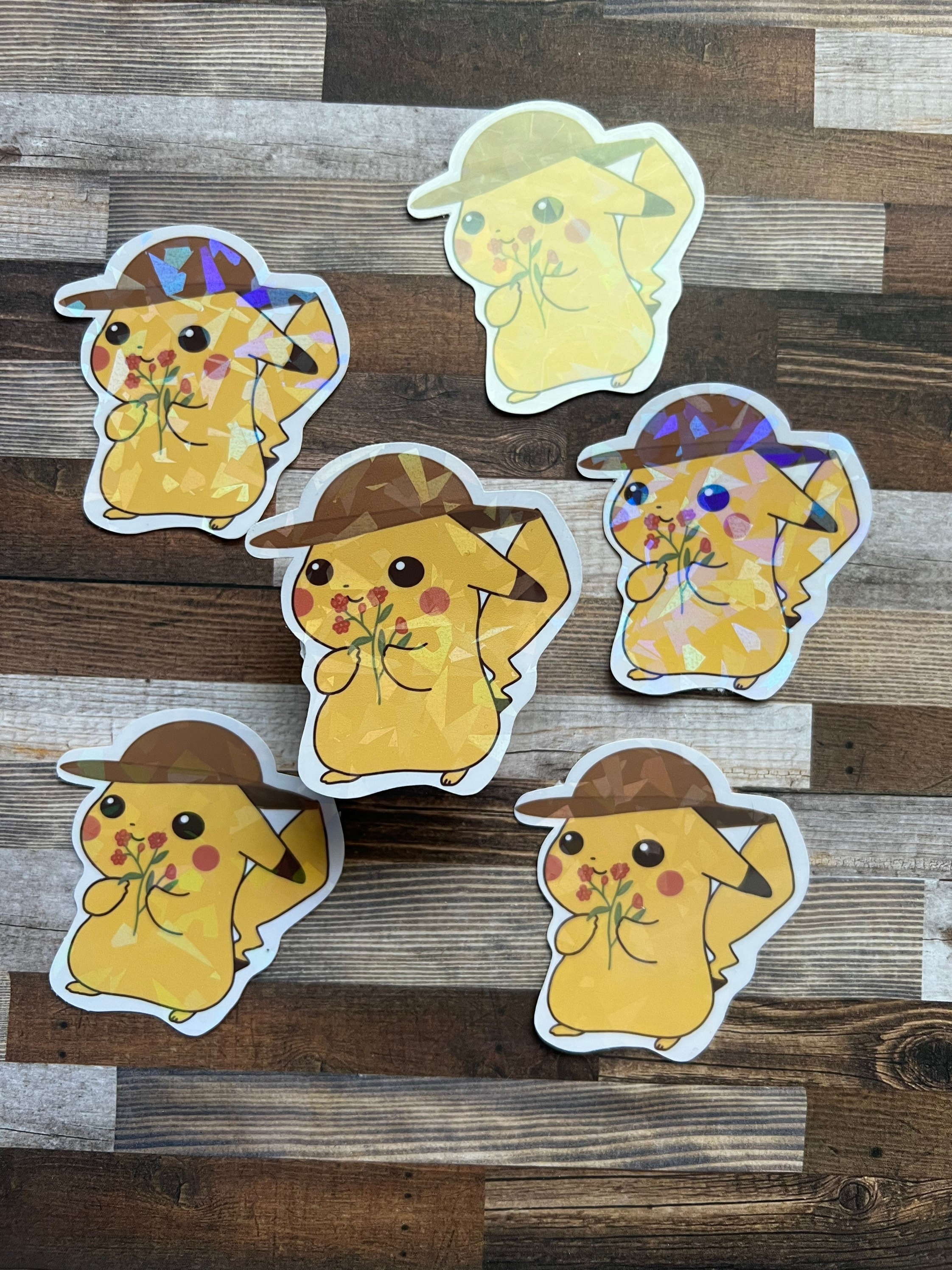 Pokémon Pikachu Flower Sticker - Etsy
