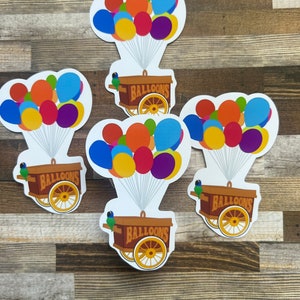 Pixar up Balloon Cart Sticker - Etsy
