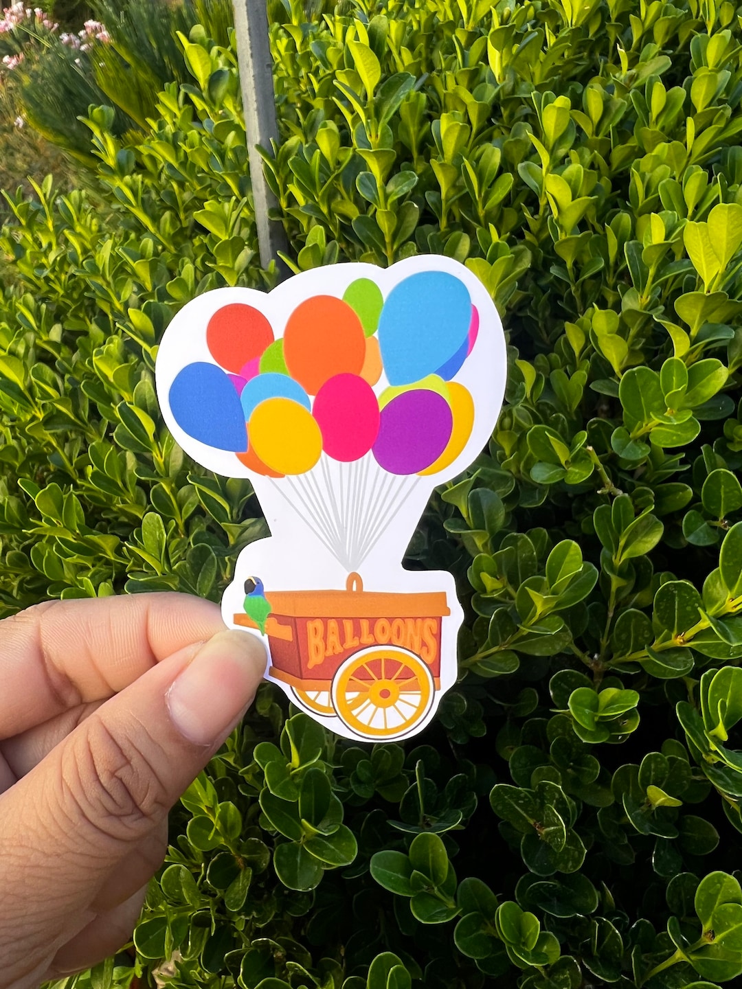 Pixar up Balloon Cart Sticker - Etsy