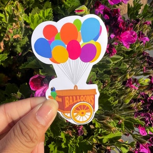 Pixar up Balloon Cart Sticker - Etsy