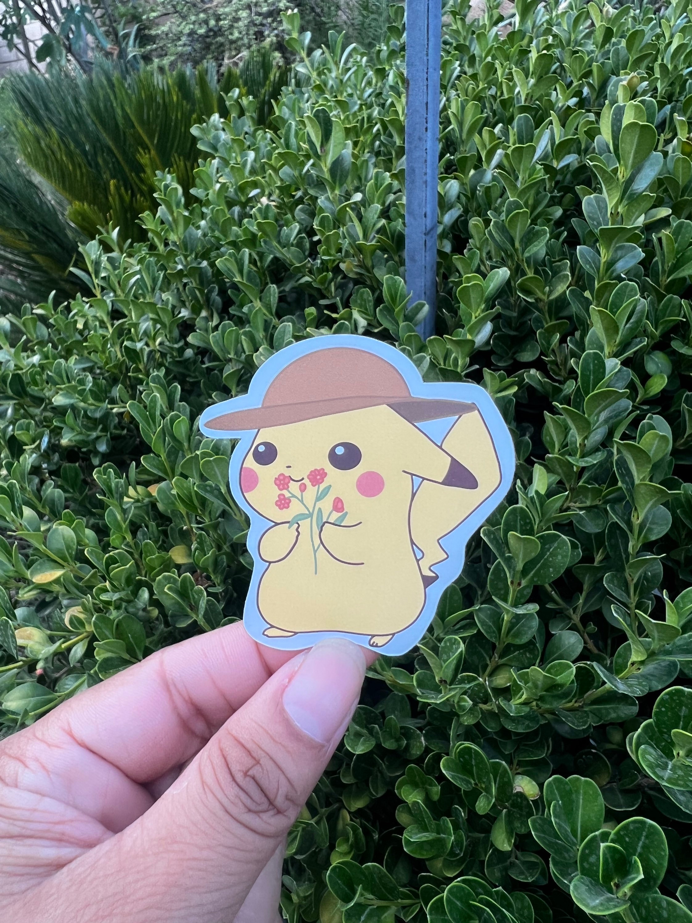 Pokémon Pikachu Flower Sticker - Etsy