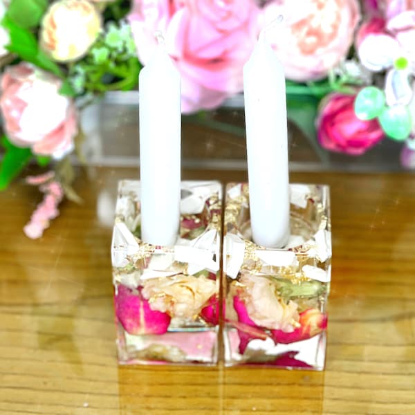 Flower Candlesticks - Etsy