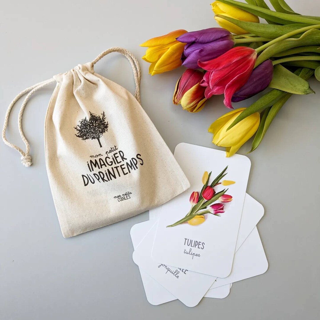 30 Spring Picture Cards With Nomenclature Flash Cards Montessori ...