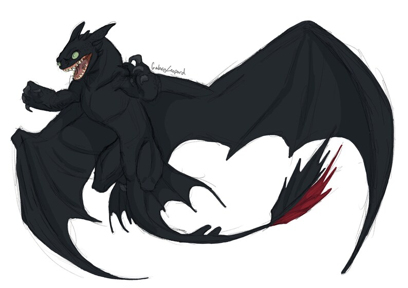 Toothless Flying - Etsy