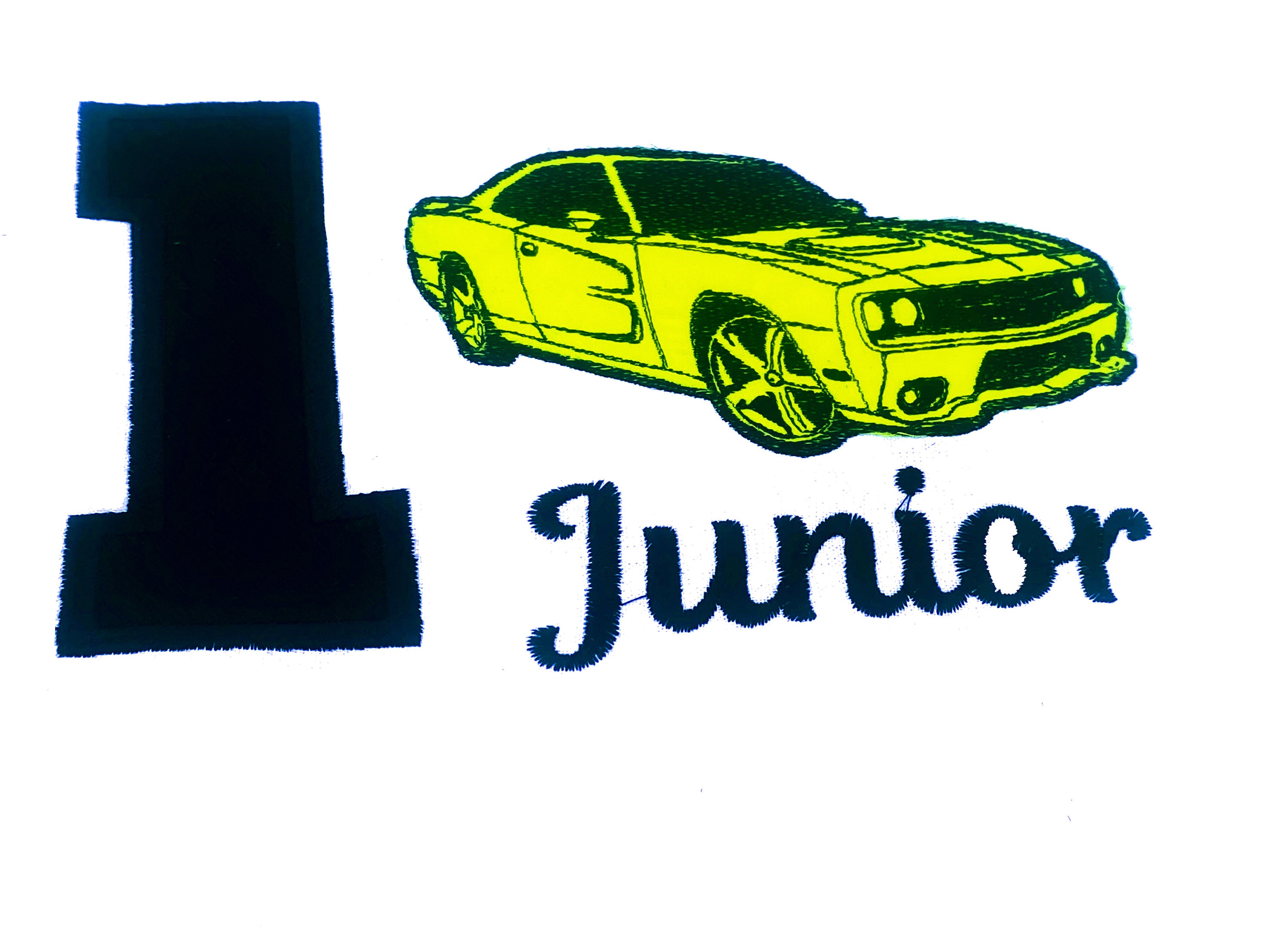 Dodge Charger Hellcat Supercar Custom Embroidered Kids Birthday T-shirt ...