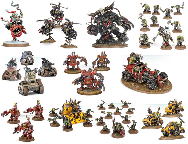 Orks Pack01 Warhammer 40'000 28mm/40k Scale STL File - Etsy