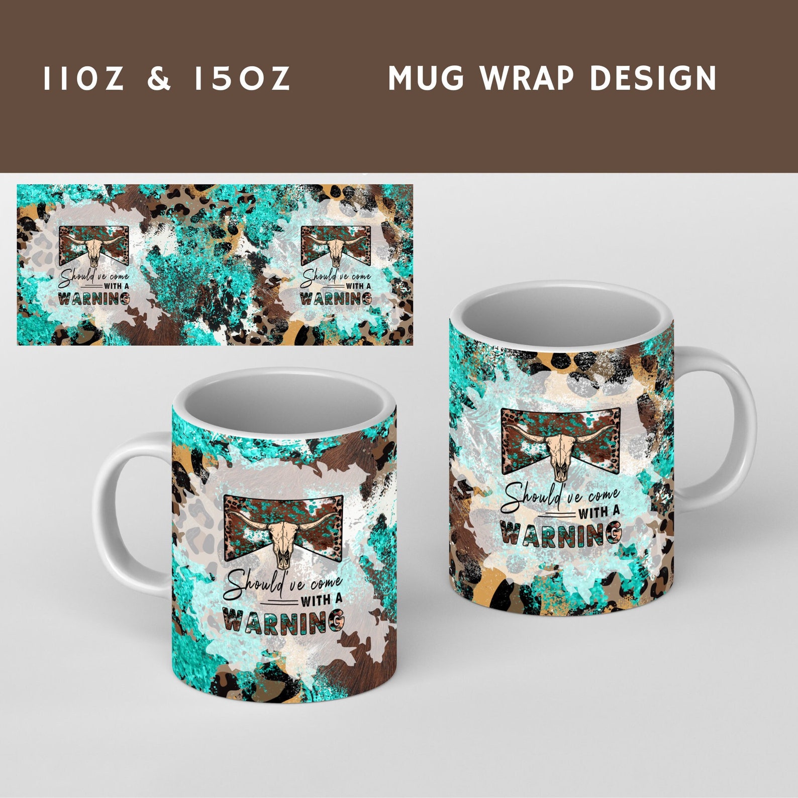 Should Have Come With a Warning Mug Wrap Png 11 Oz & 15 Oz - Etsy