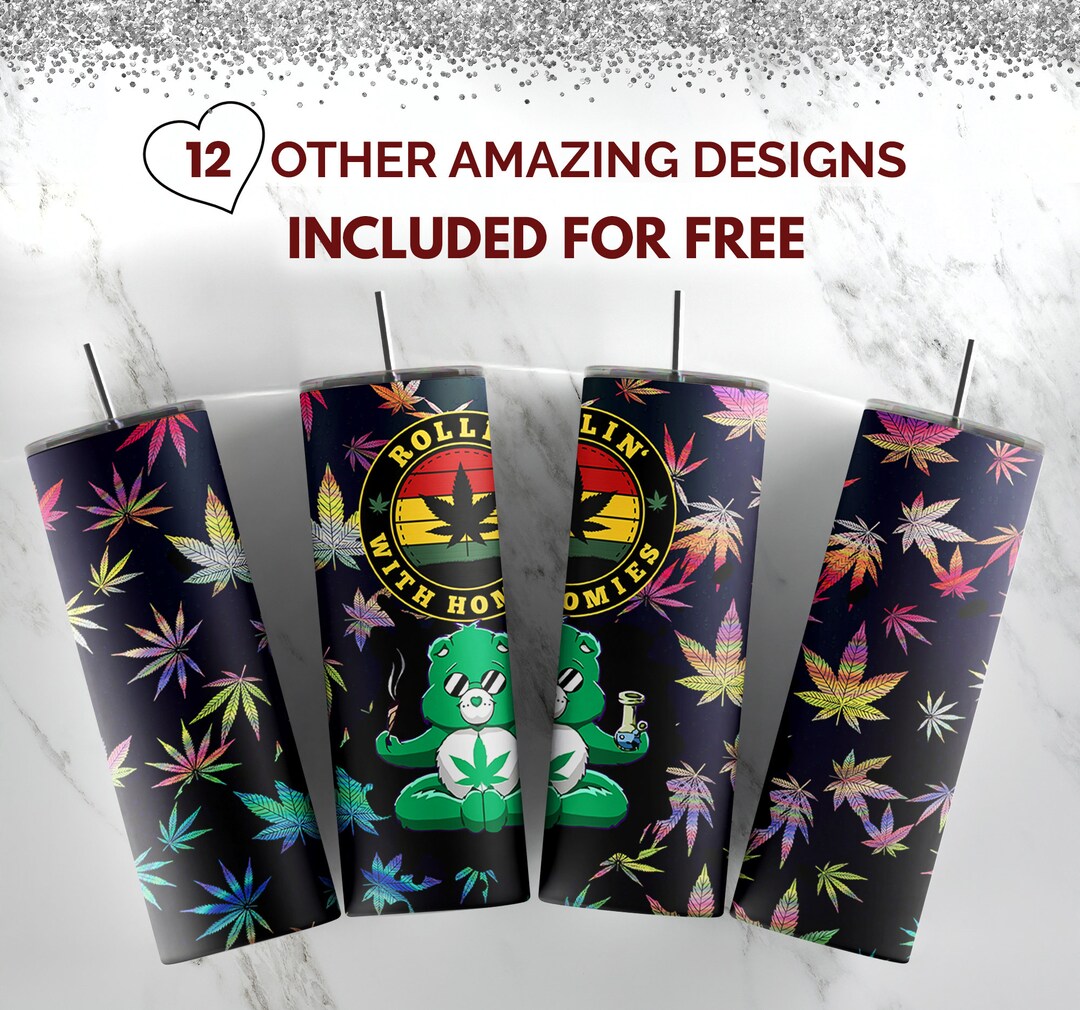 Rolling With Homies Marijuana Full Tumbler Wrap Weed Sub - Etsy
