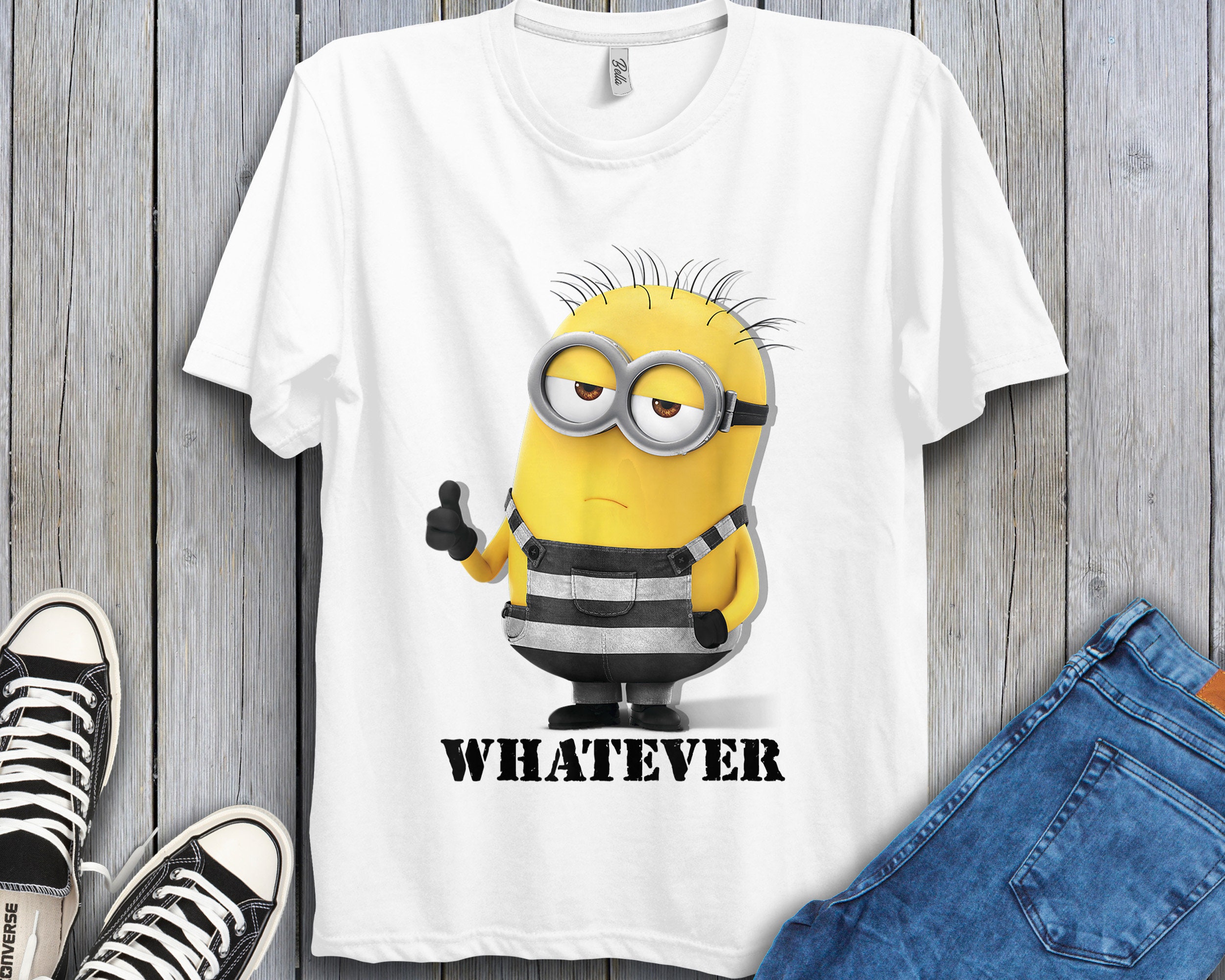 Despicable Me Minions Phil Thumbs Up Whatever The Rise Of Gru Grafik T ...