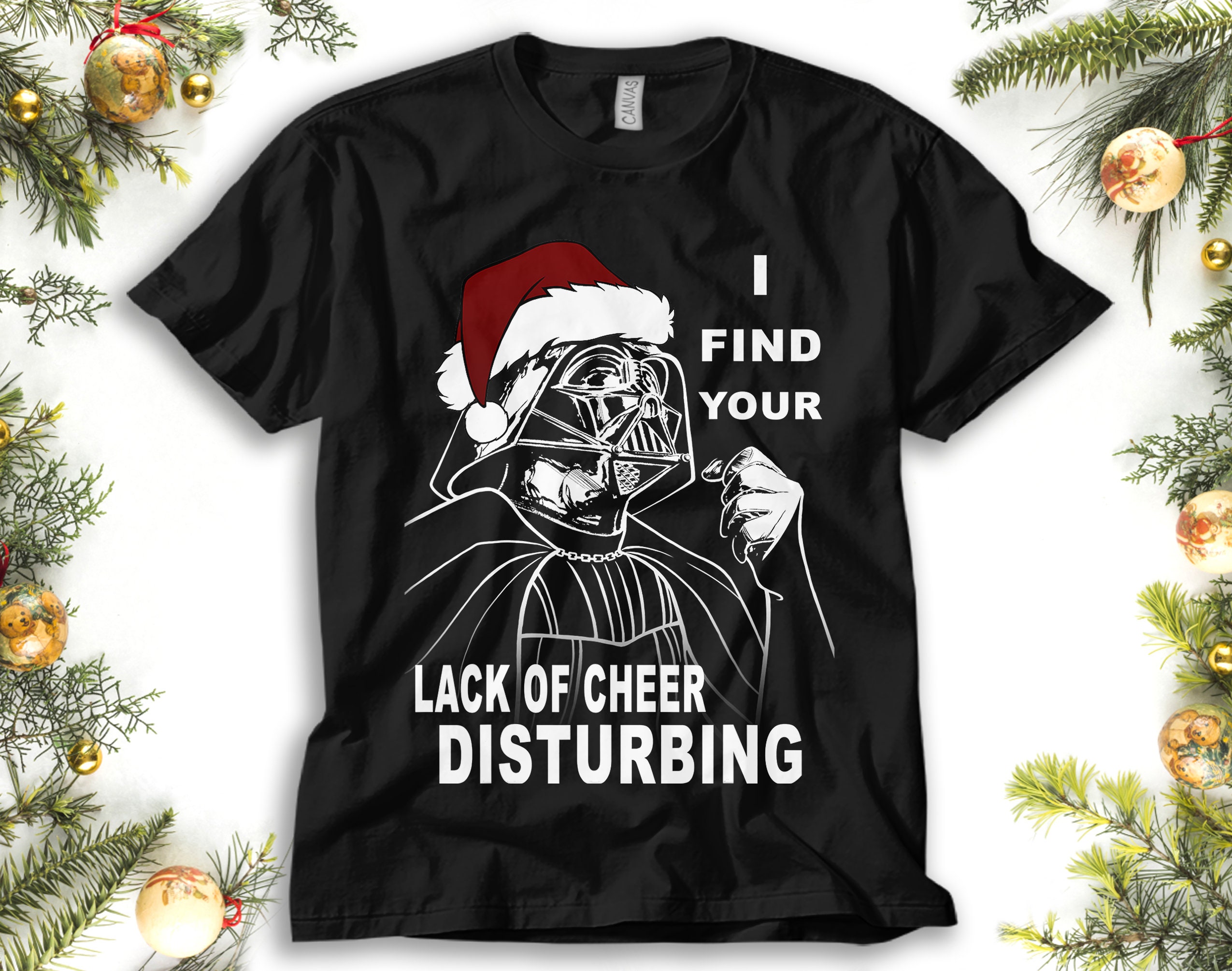 Star Wars Vader Santa Lack Holiday Cheer Christmas Shirt sold by ...