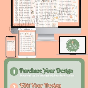 EDITABLE ROUTINE Bundle_morning, Afternoon/ Afterschool, and Bedtime ...