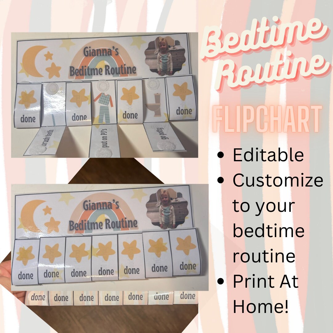 BUNDLE Morning and Bedtime Routine Flipchart for Kids - Etsy
