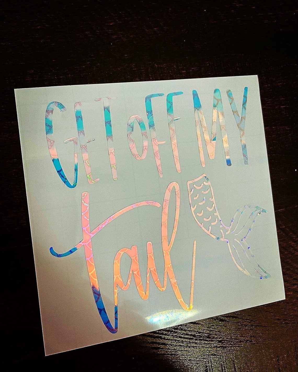 Get off My Tail Decal, Tropical Decal for Golf Cart, Womens Car Decal ...