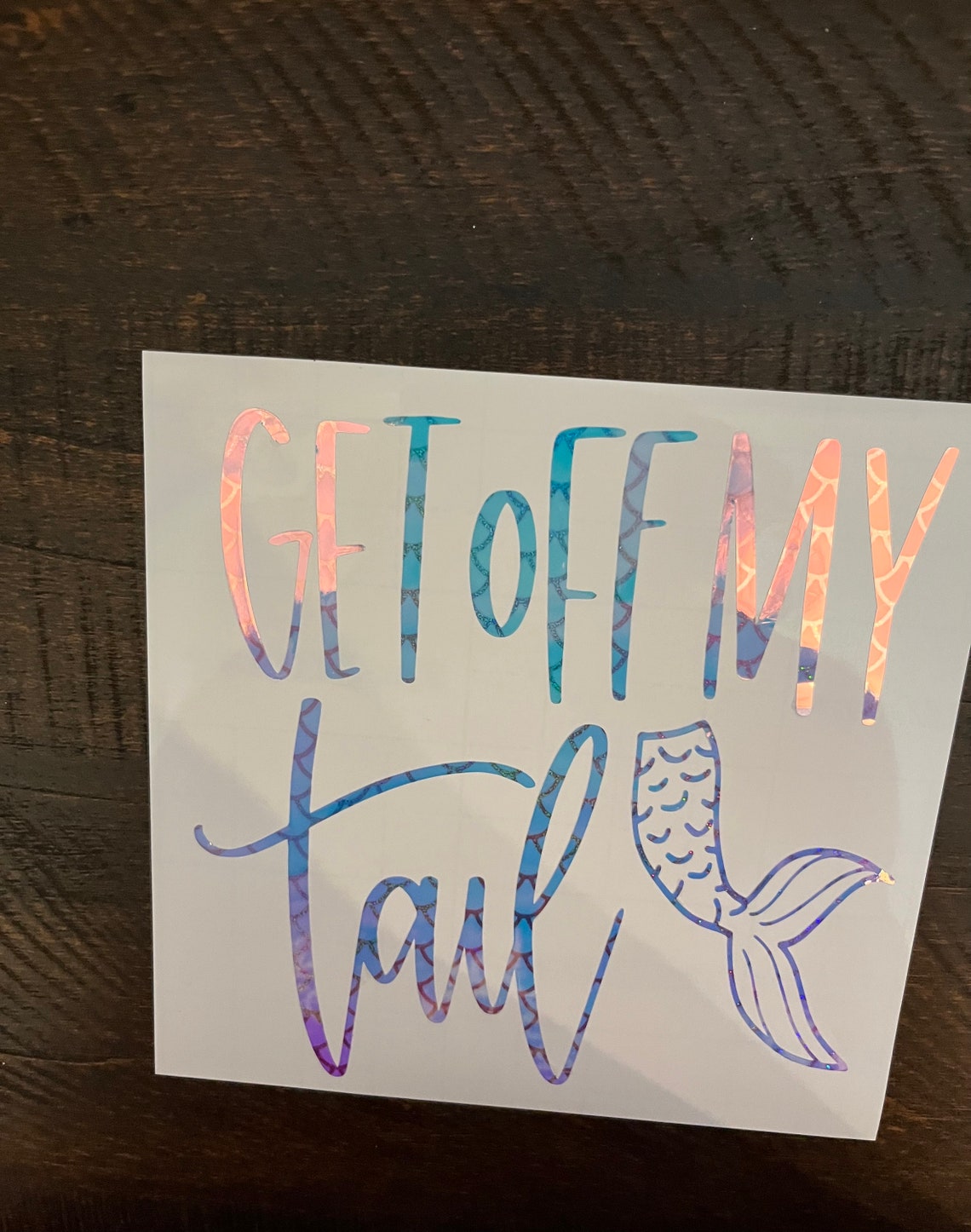 Get off My Tail Decal, Tropical Decal for Golf Cart, Womens Car Decal ...