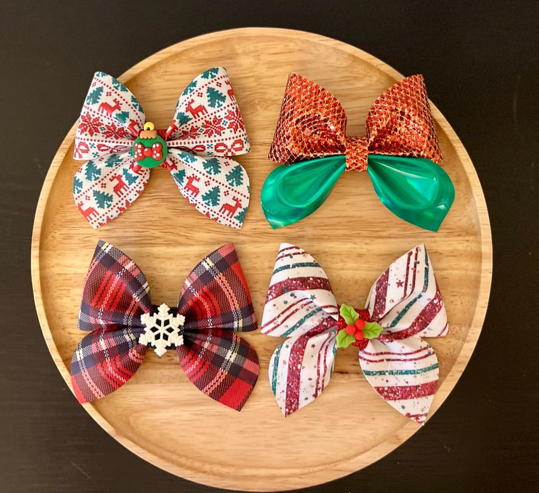 Stanley Cup Straw Topper Bow SET Christmas Stanley Topper Bows Festive ...