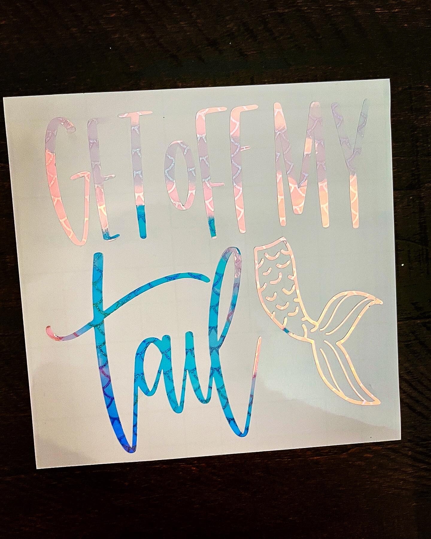 Get off My Tail Decal, Tropical Decal for Golf Cart, Womens Car Decal ...