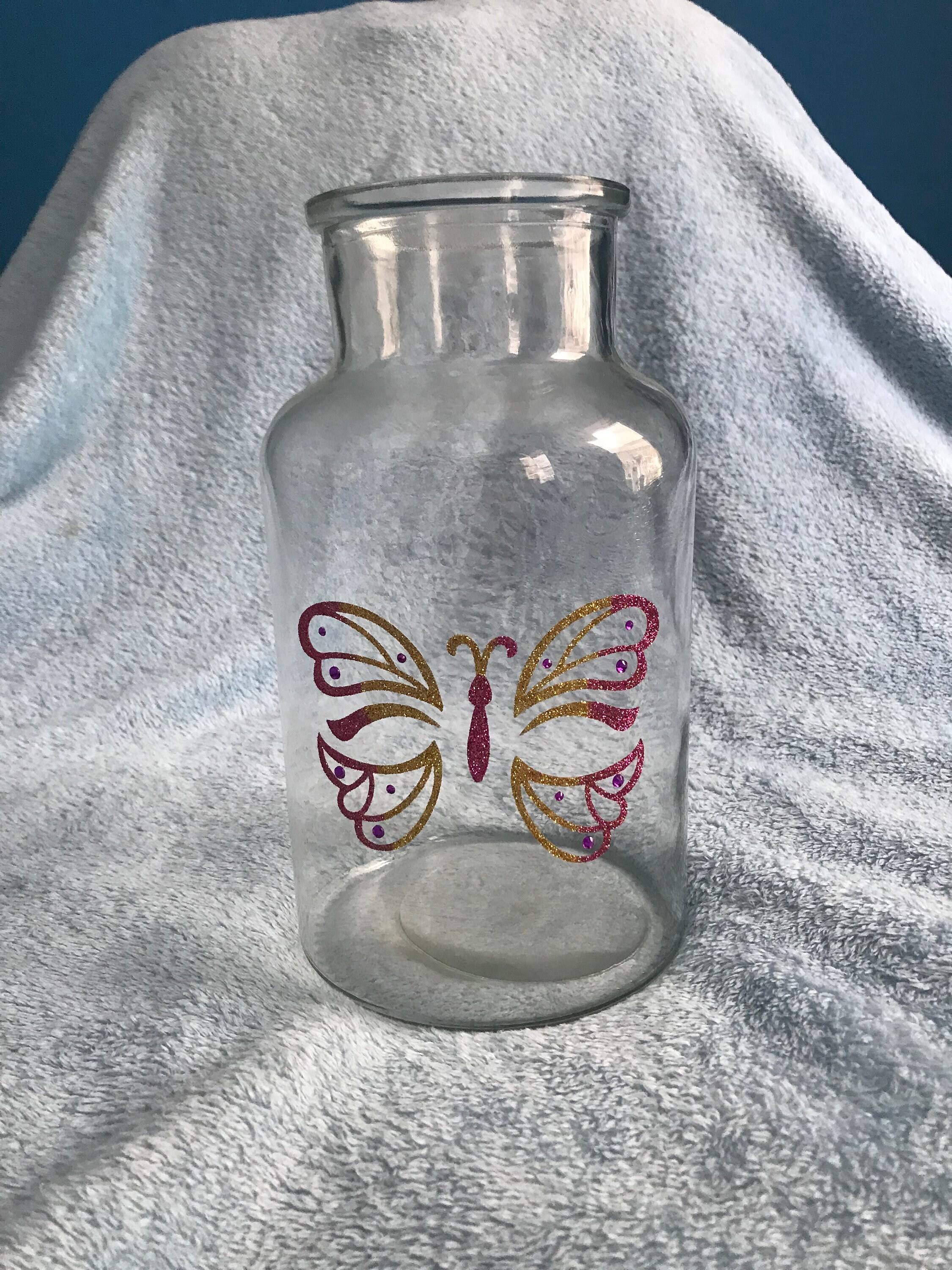 Glass Butterfly Jar - Etsy