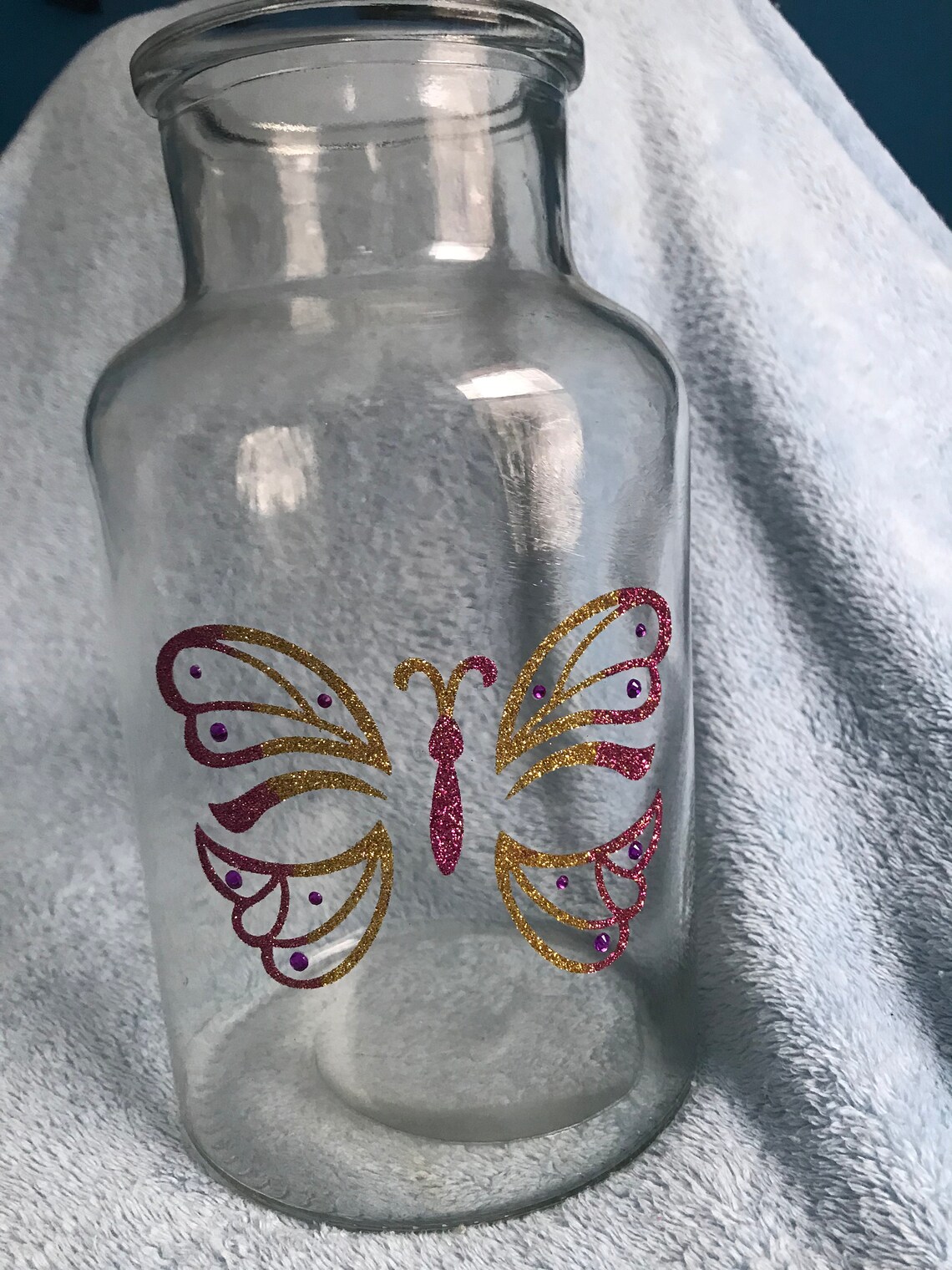 Glass Butterfly Jar - Etsy