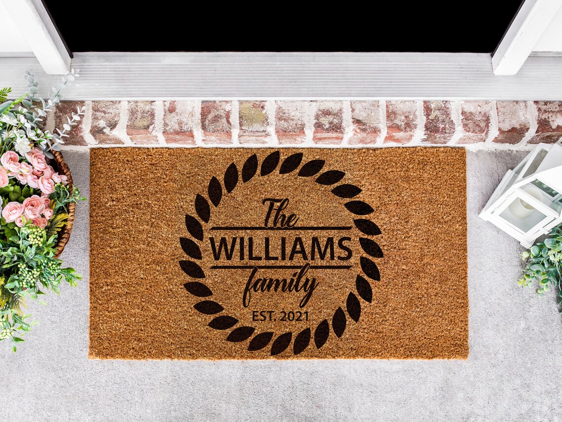 Leaf Circle Family Sign SVG Door Sign Svg Design Svg File - Etsy