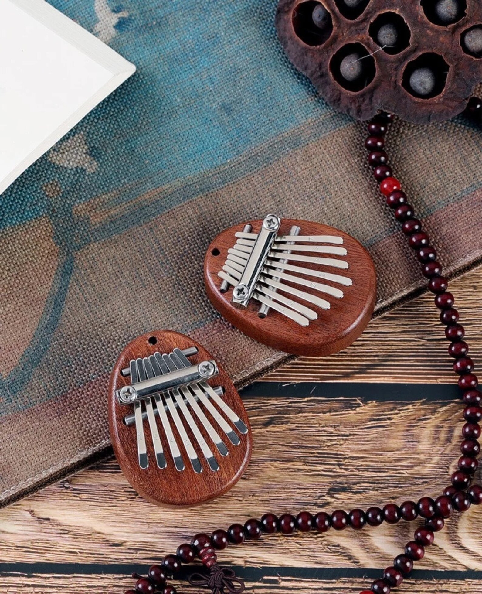 8 Key Mini Kalimba Pendant and Necklace - Etsy